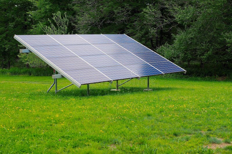 Large Residential Solar Panel Stock Photo - Image of energy ...