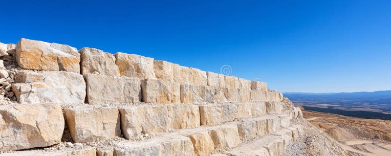 Large Retaining Wall Constructed from Blocks, Creating Tiered Steps ...