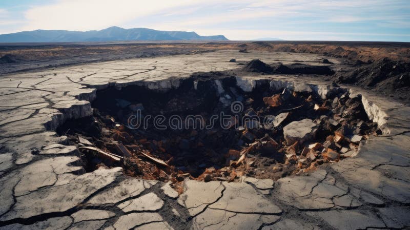 A Large Rift on the Surface of the Earth Stock Photo - Image of rift ...