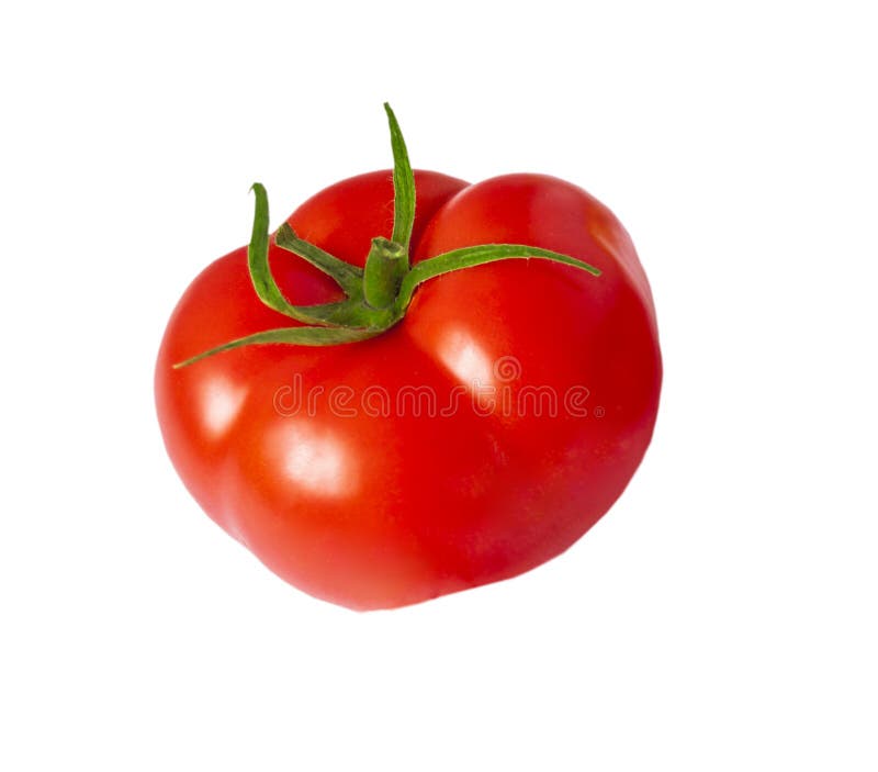 Large Ripe Tomato, Isolate. Healthy Eating Stock Image - Image of ...