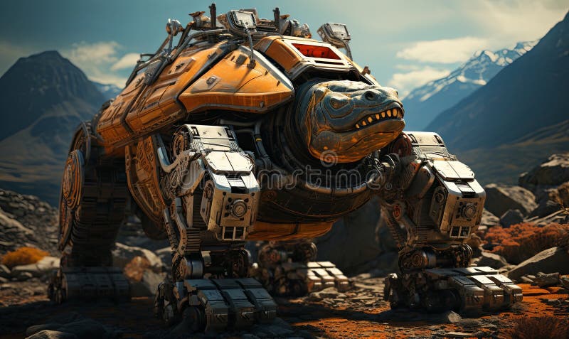 Massive Wheeled Robot stock photo. Image of massive - 314758690