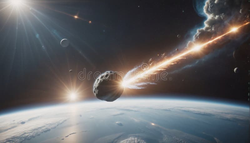 Large Rock or Asteroid Passes through the Atmosphere of Planet Earth ...