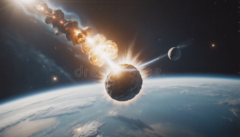 Large Rock or Asteroid Passes through the Atmosphere of Planet Earth ...