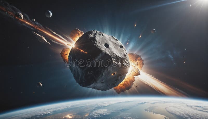 Large Rock or Asteroid Passes through the Atmosphere of Planet Earth ...
