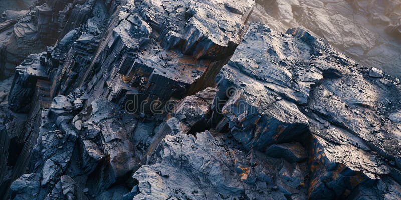 A Large Rock Formation in the Middle of a Mountain Stock Photo - Image ...