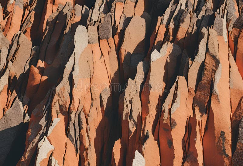 Large Rock Formation with Ridges.AI Generated Stock Illustration ...
