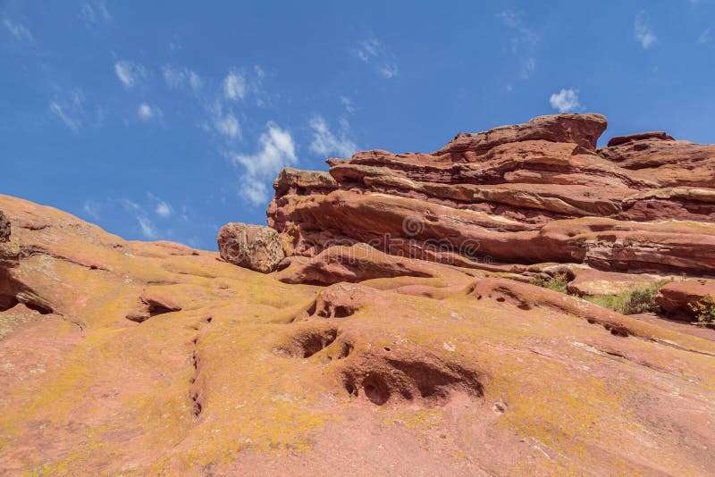 Large Rock Formations at Red Rocks Park and Ampitheatre Stock Image ...