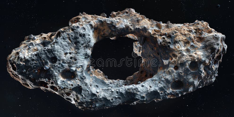 Large Rock with a Hole in the Middle of it Stock Image - Image of ...