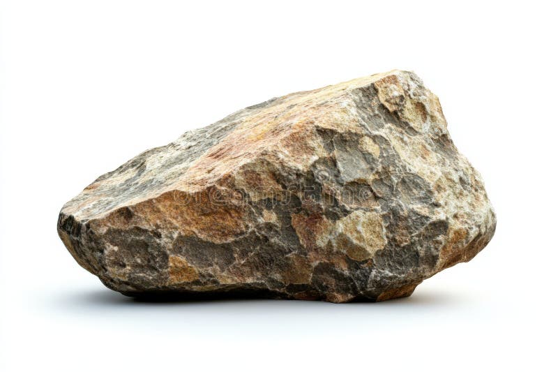 Large Rock Presently Sitting Top White Surface Stock Photos - Free ...