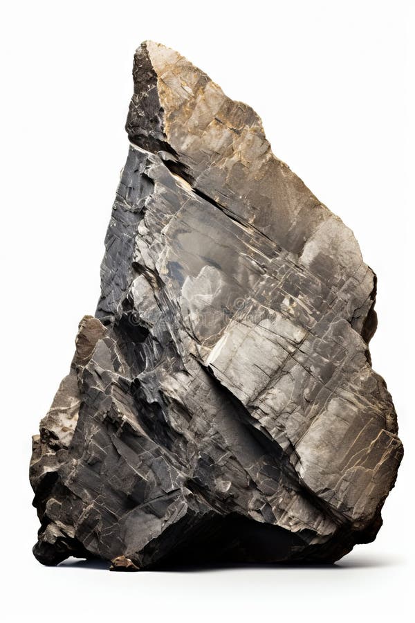 Large Rock with Small Bird Perched on it S Side. Generative AI Stock ...