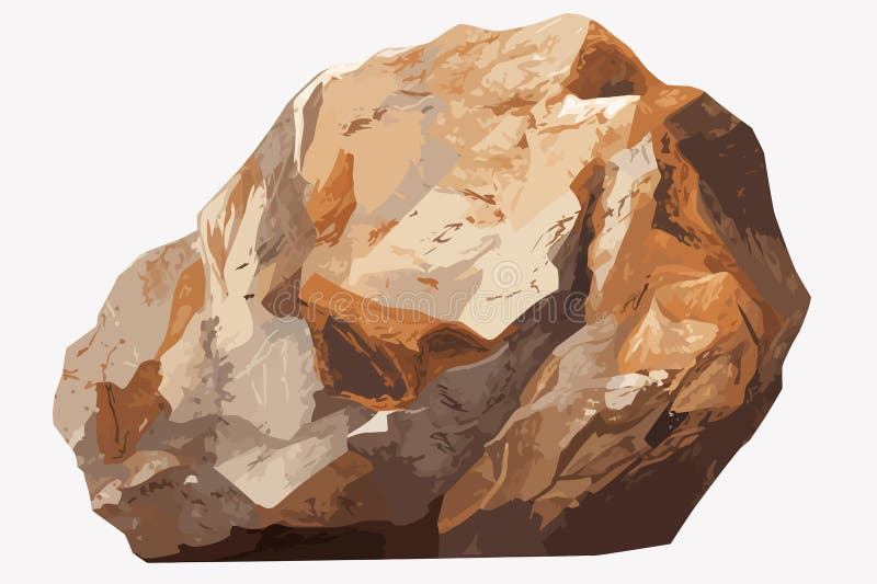 Large Rock Vector Flat Minimalistic Isolated Illustration Stock Vector ...