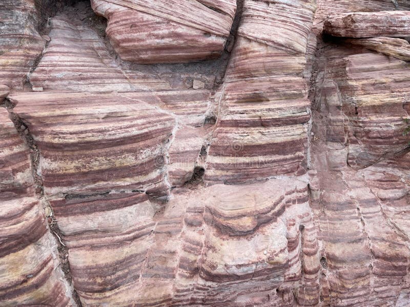 Large Rock with Visible Geological Layers. Stock Photo - Image of rock ...