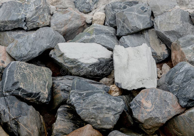 Close Up of Large Boulder Rocks Stock Photo - Image of wall, soil ...