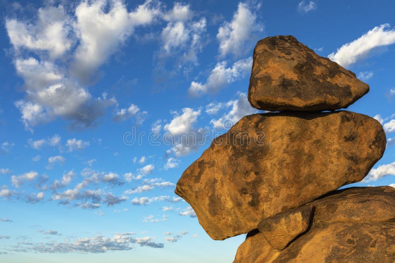 Large Rocks Balance on Each Other at Giants Playground Stock Image ...