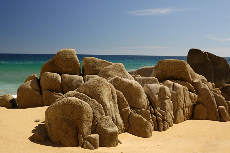 Large Rocks on Beach stock photo. Image of rocks, ocean - 11203398