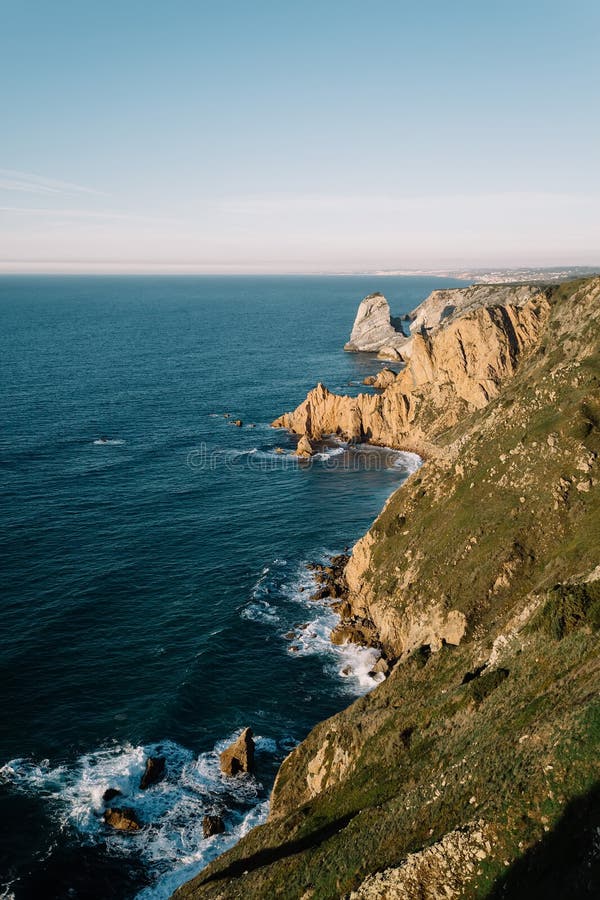 Large Rocks on the Beach and in the Ocean Stock Image - Image of ocean ...