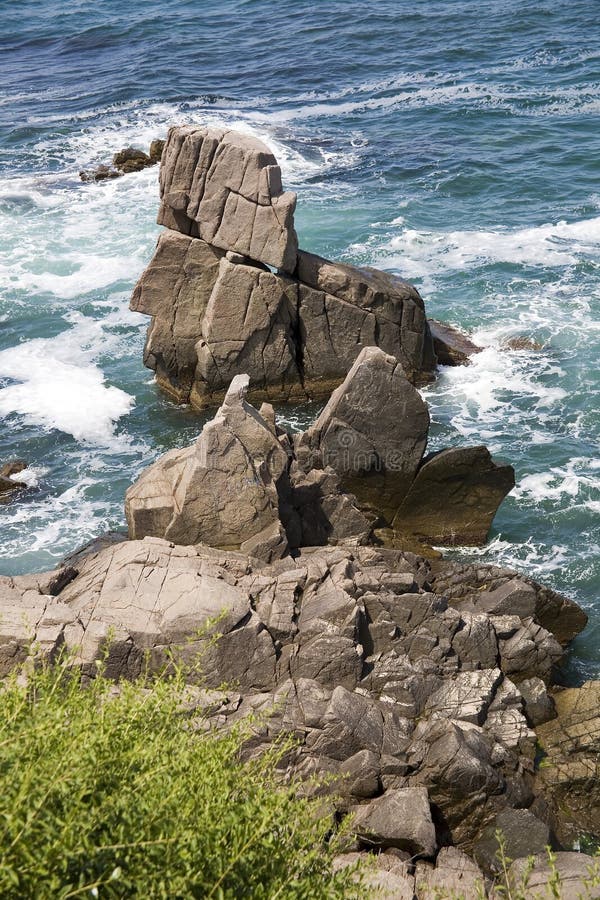 Large Rocks in the Black Sea Stock Photo - Image of travel, beach: 10414894