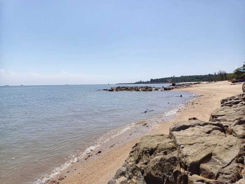 Large Rocks on the Edge of Your Cape Beach in Summer Stock Image ...
