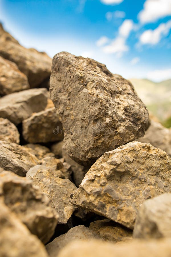 Large Rocks in the Mountains As a Background Stock Image - Image of ...