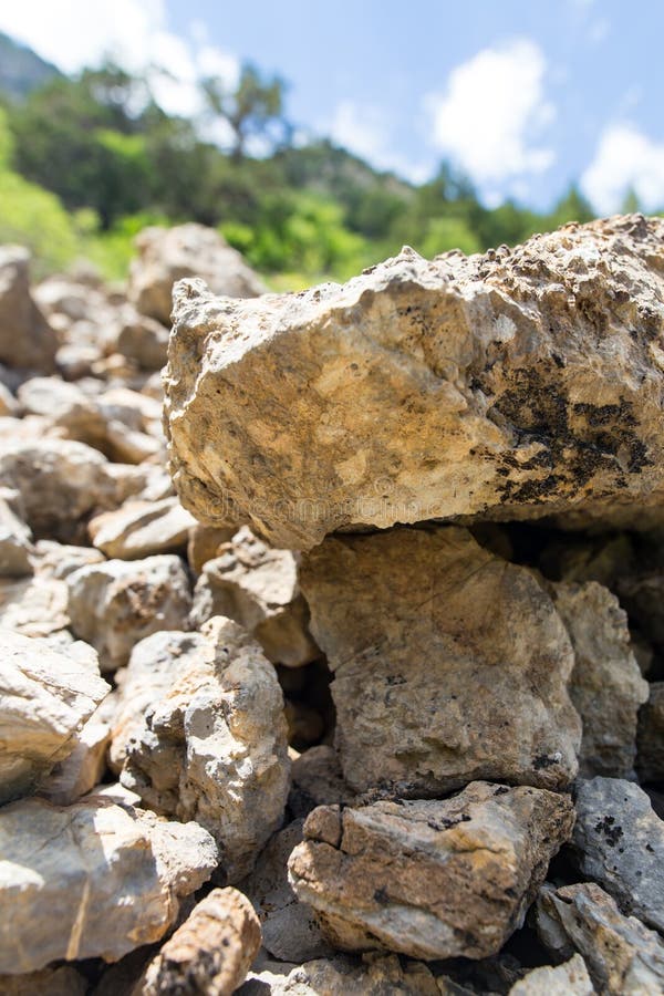 Large Rocks in the Mountains As a Background Stock Image - Image of ...