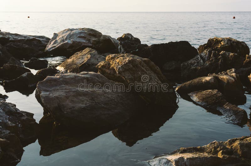 Large rocks on sea stock photo. Image of island, large - 55696232