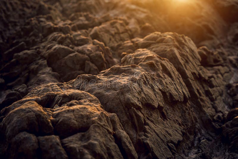A Large Rocks Surrounded by Waves of the Ocean Stock Image - Image of ...