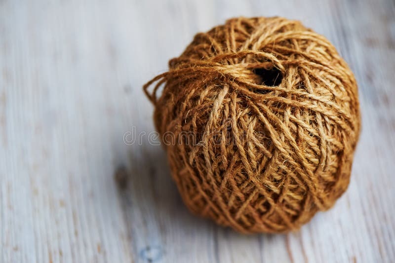 Large : Roll of Natural Brown Rope Stock Image - Image of brown, object ...