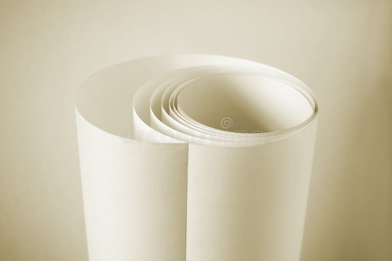 Large roll of paper. stock illustration. Illustration of graphic ...