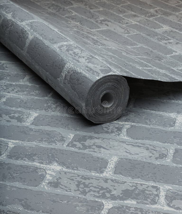 Large Roll of Wallpaper for the Wall with a Beautiful Texture Stock ...