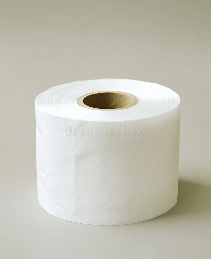 Large Roll White Paper Tissue Studio Shot High Quality Image Stock ...