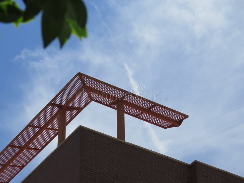 Large Rooftop Corner Decoration Stock Photo - Image of space ...