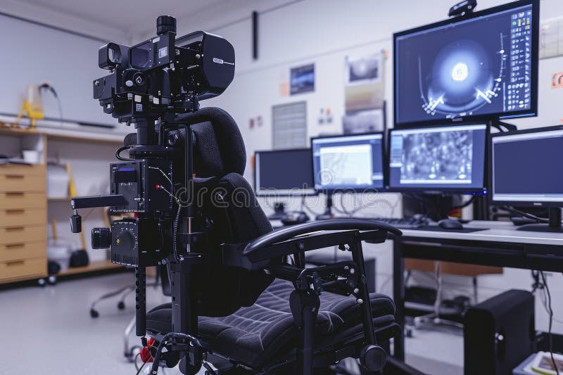A Large Room Filled with Numerous Computers and Monitors, Creating a ...