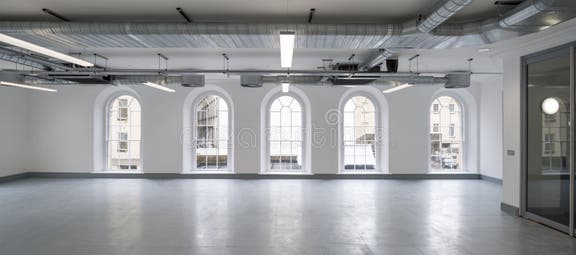 Large Room in Grade 2 Listed Building Conversion Stock Image - Image of ...