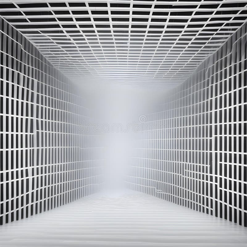 Large Room with Intricate Patterns Stock Illustration - Illustration of ...