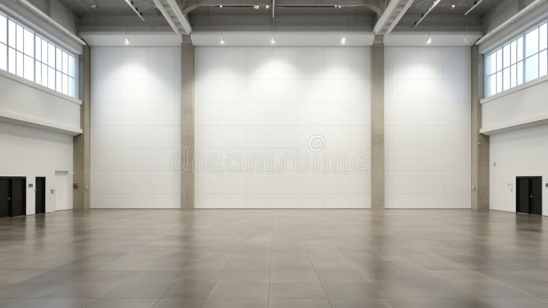 A Large Room with a Lot of Windows. Generative AI Image. Stock ...