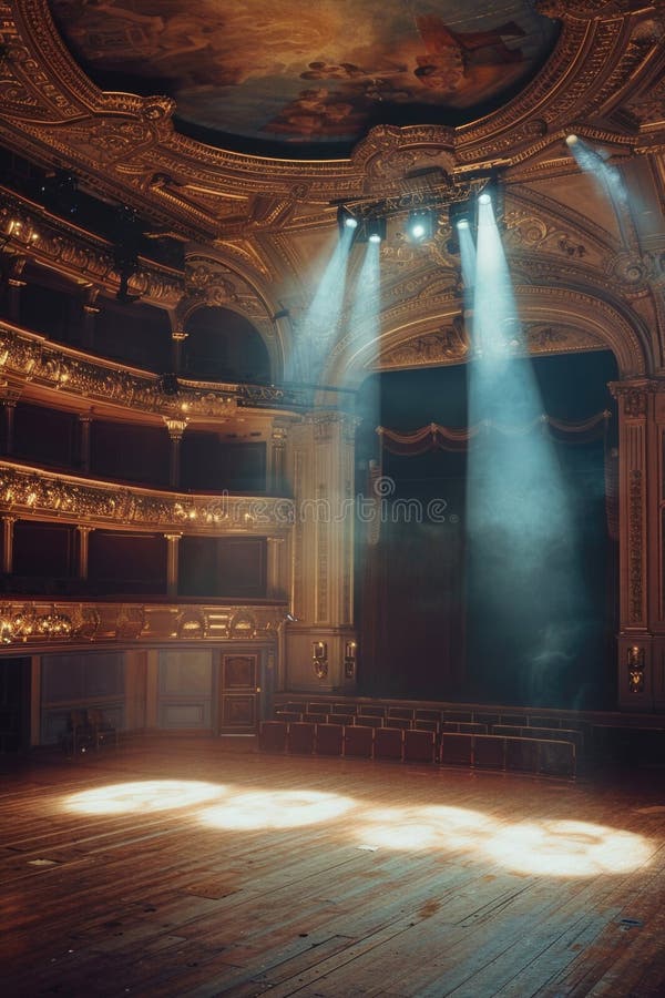 A Large Room with a Stage and Ceiling, Ideal for Events, Performances ...