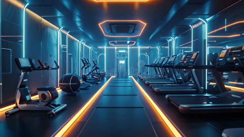 A Large Room with a Wide Selection of Exercise Machines and Weights ...