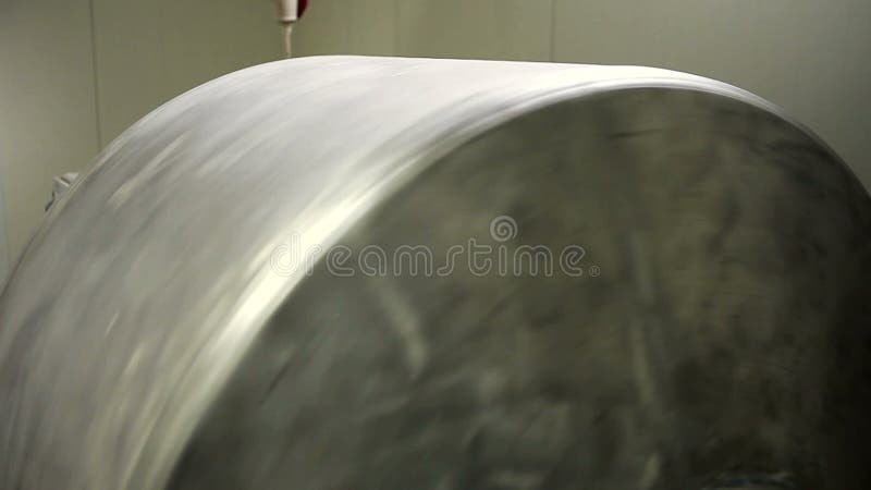 Large Rotating Metal Drum stock footage. Video of technology - 348795326