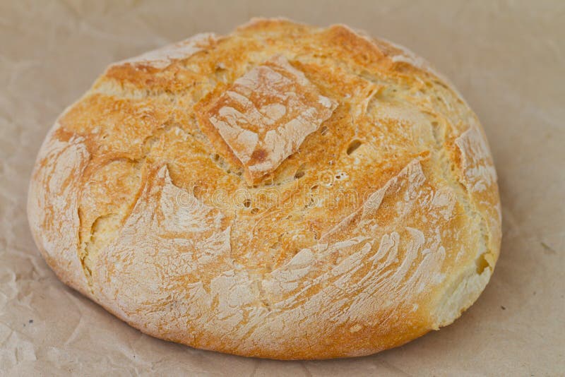 A Large Round Breads Closeup Photo Stock Image - Image of typical ...