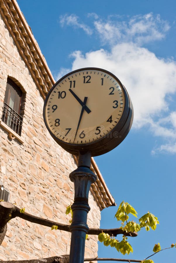 Large Round Exterior Clock stock photo. Image of modern - 22509292