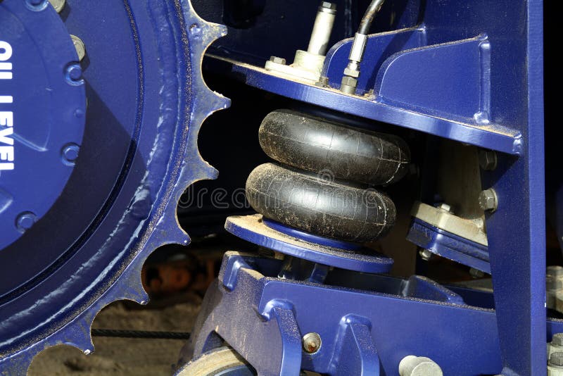 Large rubber spring. stock image. Image of tracked, large - 13922537
