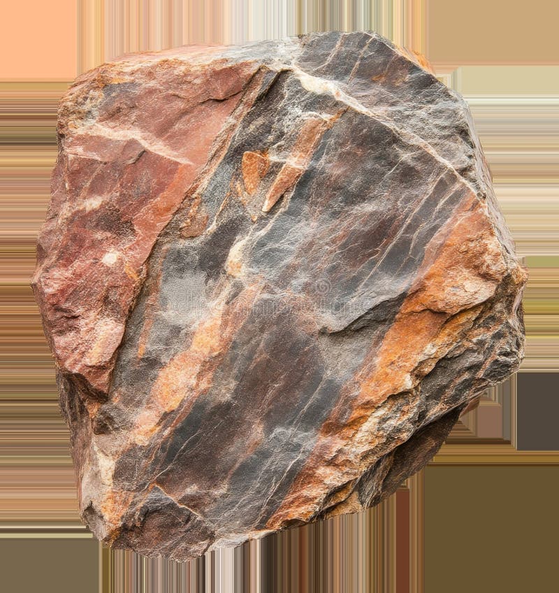 Large Rugged Rock with Varied Mineral Patterns, Geological Texture ...