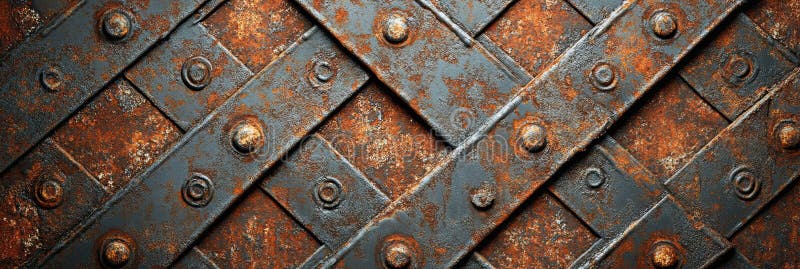 Large Rustic Metal Background with Copy Space Image for a Formal Banner ...