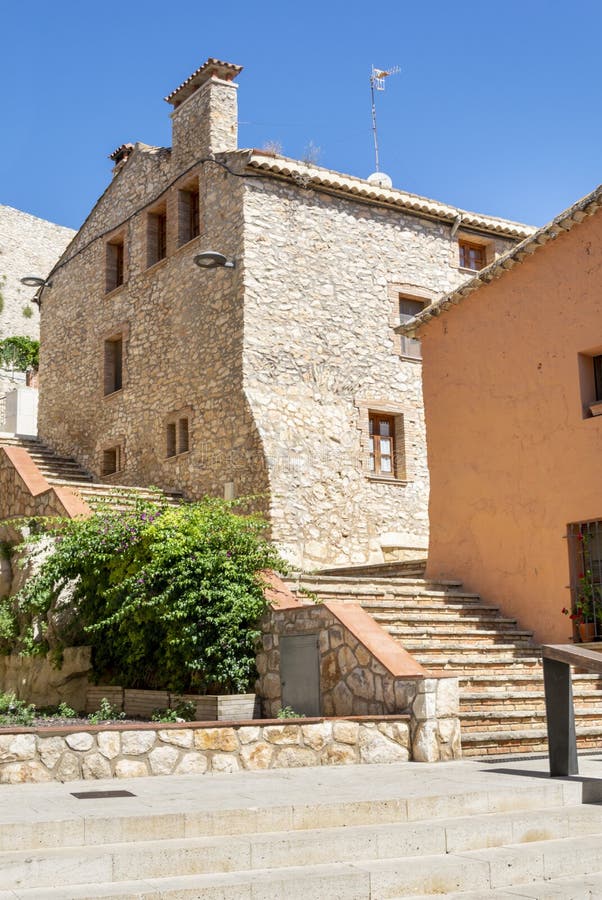 Rustic stone house. stock image. Image of rustic, windows - 189914453