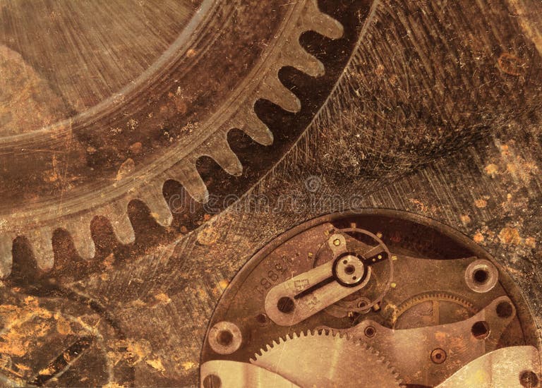 Large rusty clockwork stock image. Image of cogs, clock - 36238781