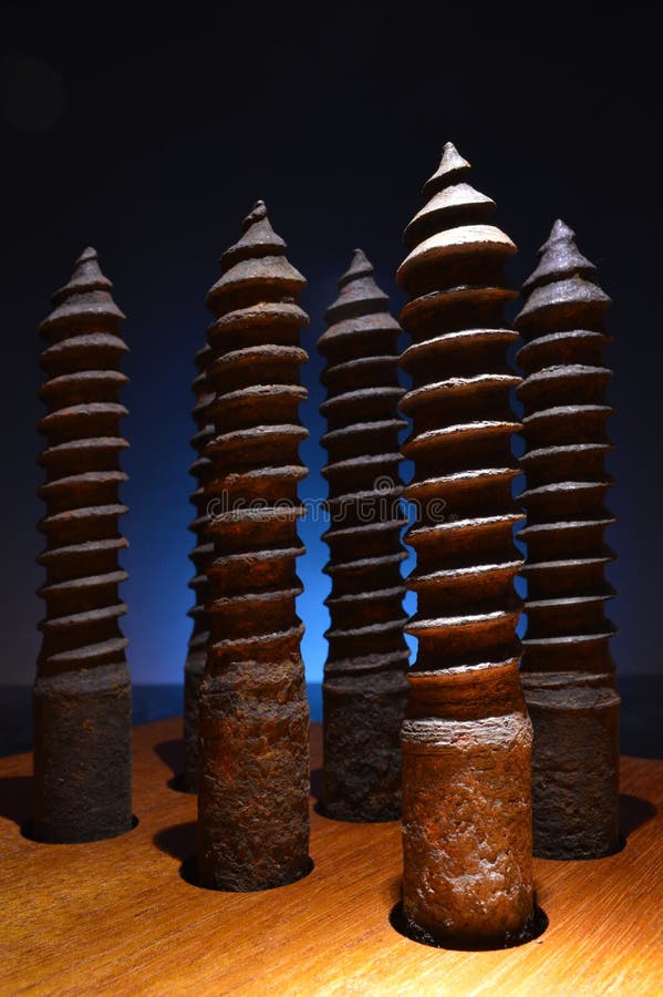 Large Rusty, Corroded Screws Stock Image - Image of rust, decayed ...