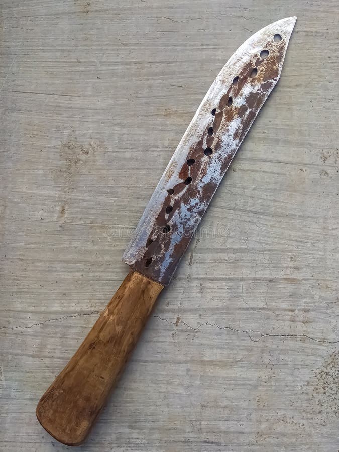 Rusty old knife stock photo. Image of brown, leaf, knife - 215282362