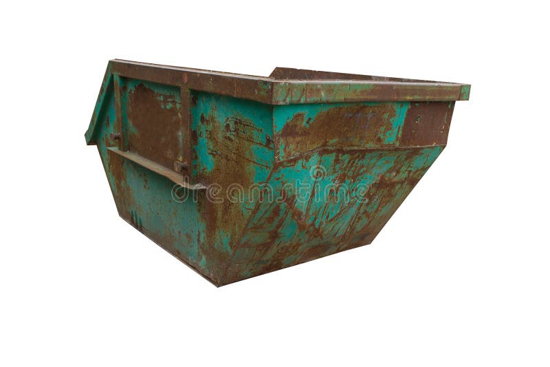 Rusty Industrial Waste Skip Container Stock Image - Image of garbage ...