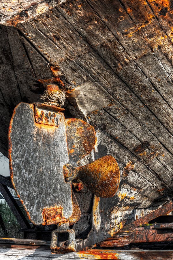 Large Rusty Usty Lead of a Ship Stock Image - Image of closeup ...