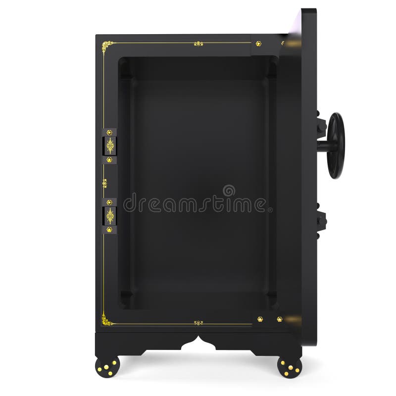 Large safe, open stock illustration. Illustration of secure - 47573235